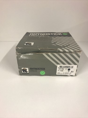 INDASA RHYNOSTICK DISCS P80 QTY 100 D 150MM WHITELINE BRAND | eBay