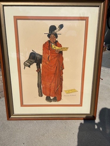 Original Signed Norman Rockwell " See American First" Large Lithograph ...