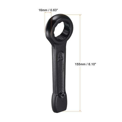 24mm Box End Ring Type Impact Spanner, High Tensile Steel Single Head ...