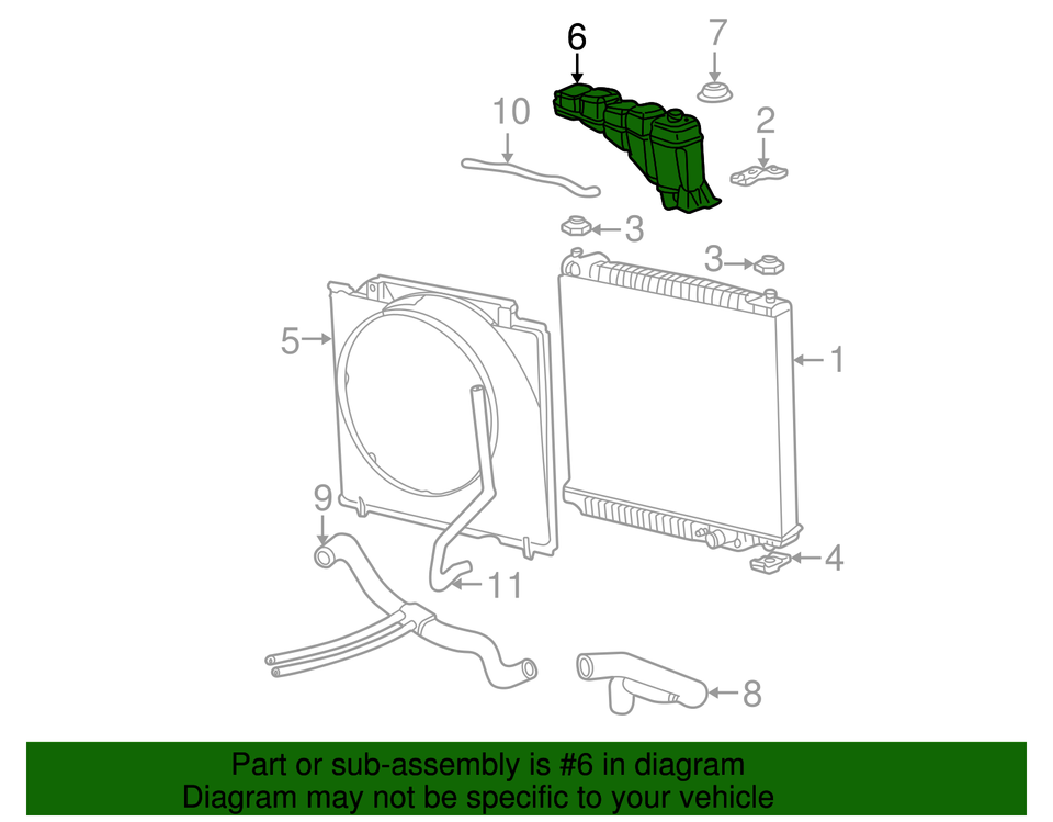 Genuine Engine Coolant Reservoir 2C3Z-8A080-AA | eBay
