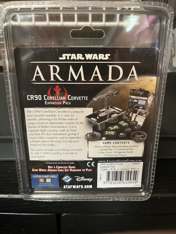 Star Wars Armada CR90 Corellian Corvette Expansion Pack, New, packaged ...