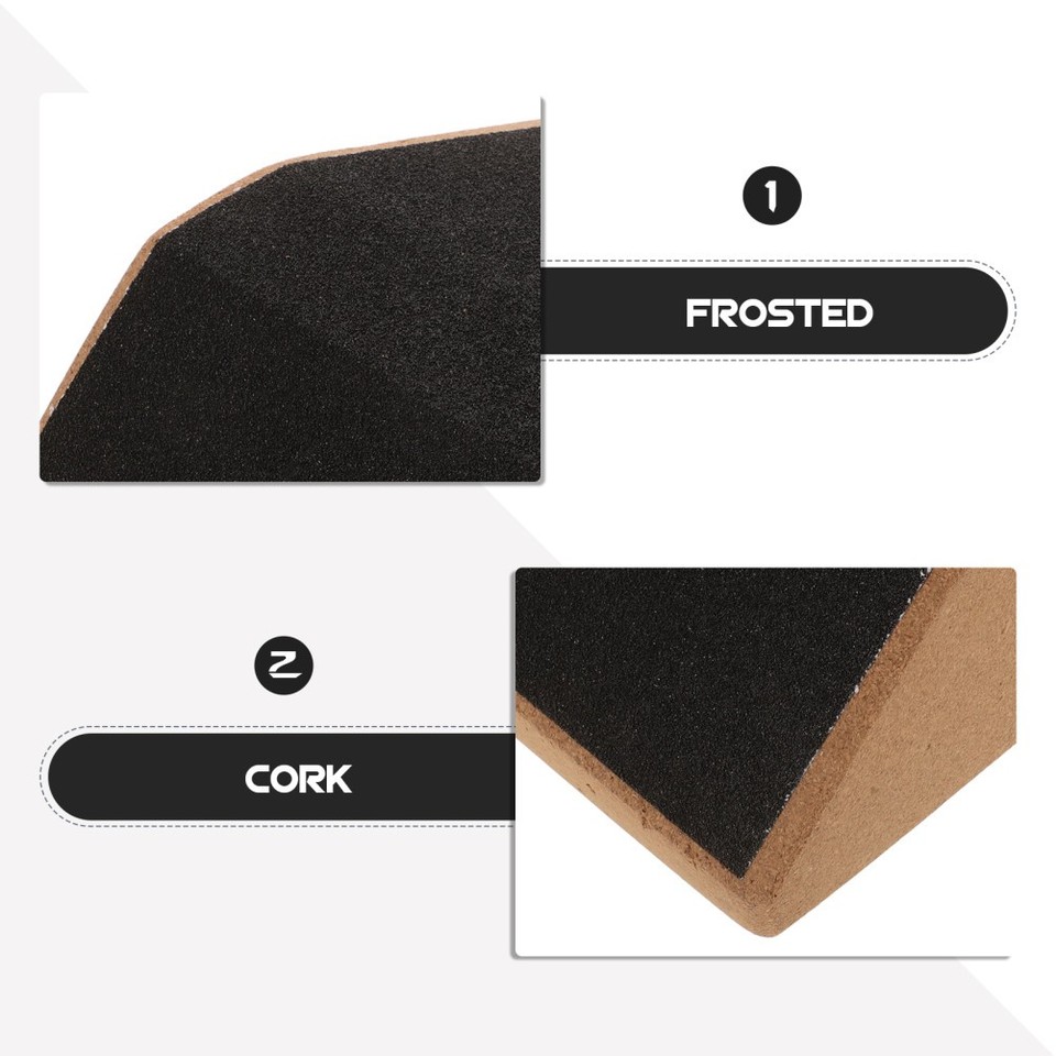 Cork Wedge Yoga Fitness Block Calf Stretcher Wedge Non-skid Calf ...