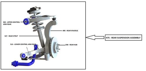Left REAR COMPLETE SUSPENSION ASSEMBLY 2009-2012 AUDI Q5 AUDI | eBay