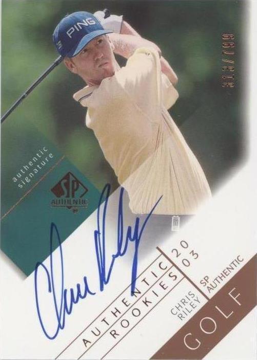 2003 SP Authentic - Authentic Rookies Signatures Chris Riley #104 /799 ...
