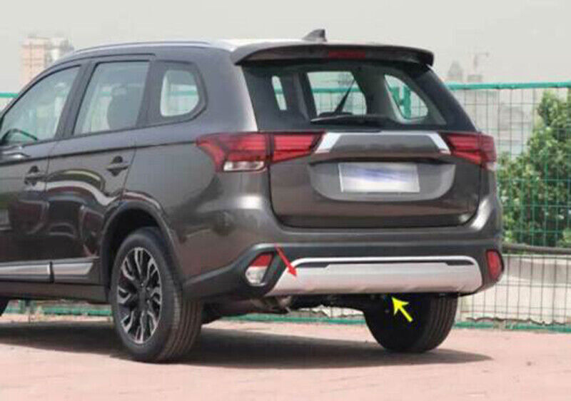 For Mitsubishi Outlander 2019-2020 Silver Rear Bumper Lip Spoiler ...