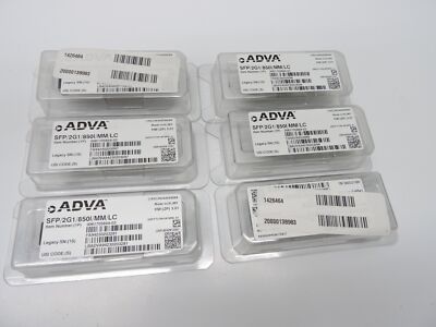 Lot of 6 - ADVA SFP Transceiver SFP/2G1/850I/MM/LC 0061705844-03 - NOB ...