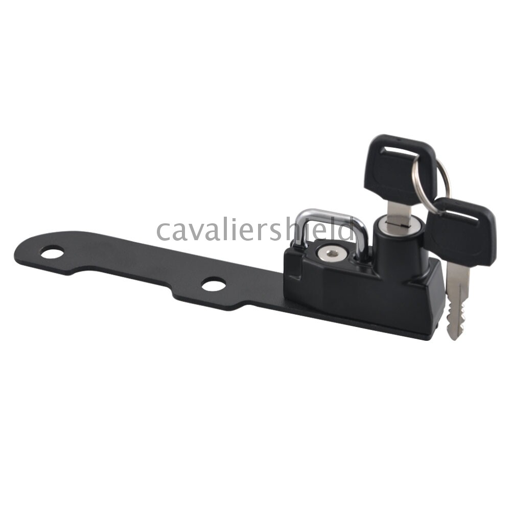 Motorcycle Black Helmet Anti-theft Security Lock with 2 Keys For ...