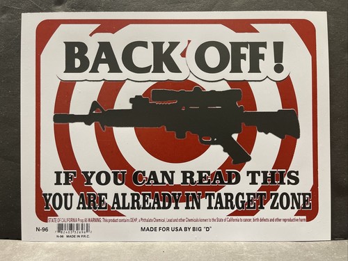 Warning Protected by God and Gun Sign 9 X12 Black/red Flexible Plastic ...