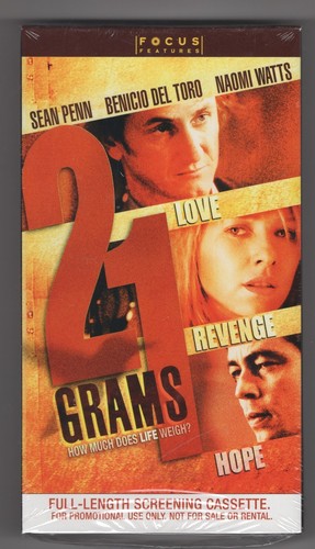 21 Grams (Rare Factory Sealed VHS Screener / Watermarks) Sean Penn ...