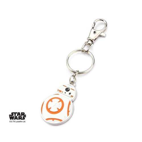 Star Wars BB-8 Astromech Droid Key Chain Zipper Pull New Metal Ring ...
