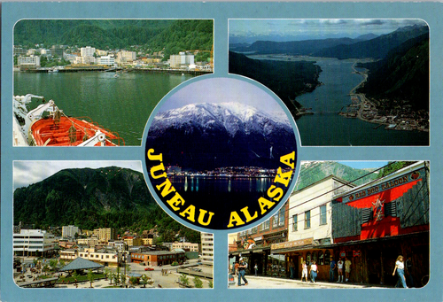 Vintage Postcard Juneau Alaska Downtown Harbor Scenic Collage Views | eBay