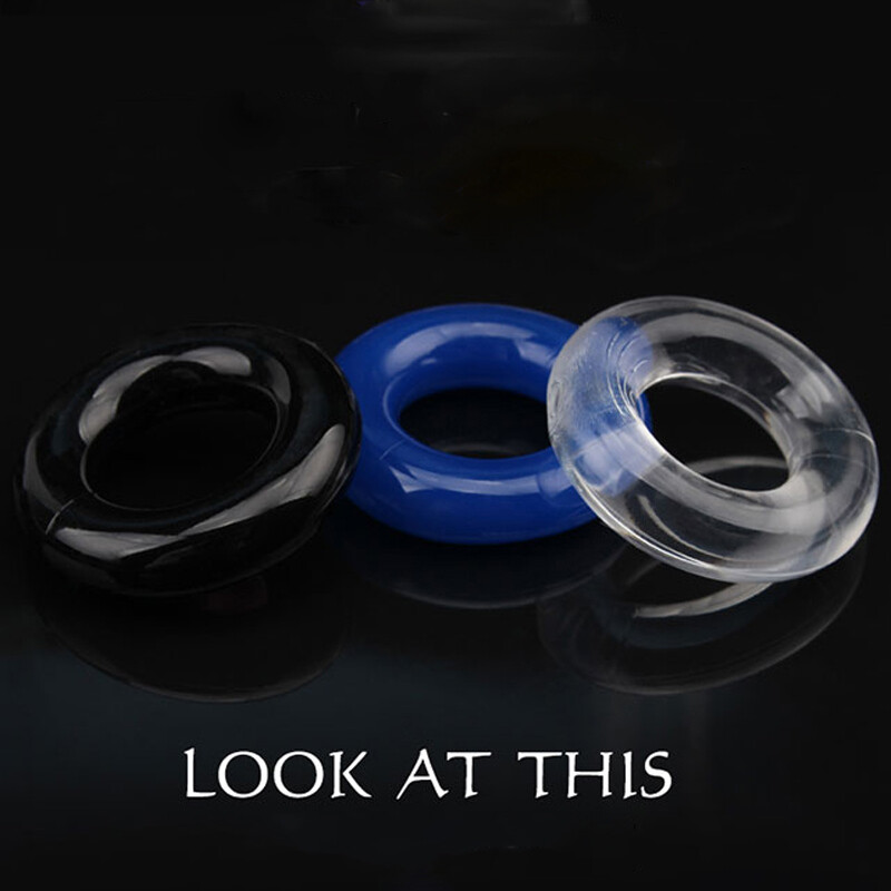 SEX-Silicone-Penis-Cock-Dick-Ring-For-Men-Cock-Girth-Extender-Ring ...