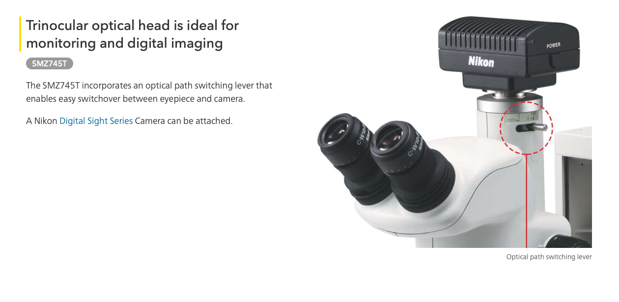 Nikon SMZ 745 T Stereozoom Microscope | Eyepieces | eBay