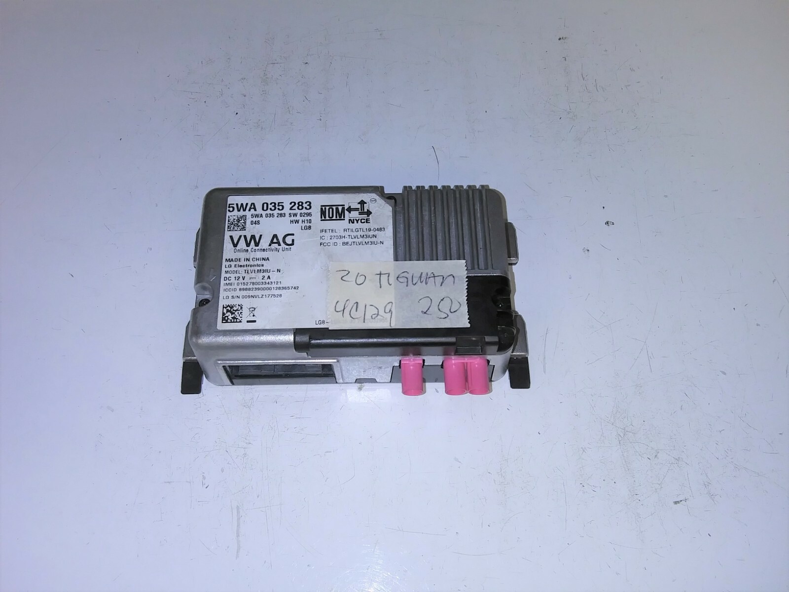5WA 035 283 Volkswagen VW Tiguan 2020 communication control module | eBay