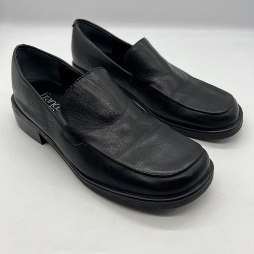 Franco Sarto Flex Women's Black Leather Loafers Shoes Size 7.5M Classic ...