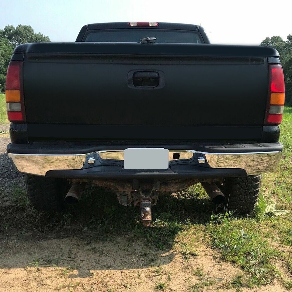 For 99-07 Chevy Silverado GMC Sierra 2500HD 3500 Rear Step Bumper Steel ...