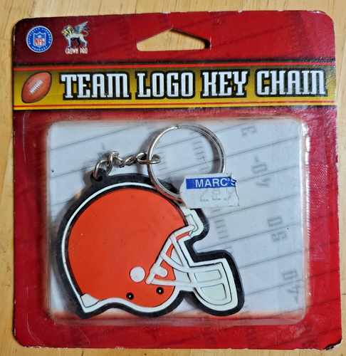 1999 Vintage CLEVELAND BROWNS NFL KEY CHAIN FOOTBALL TEAM LOGO PVC ...
