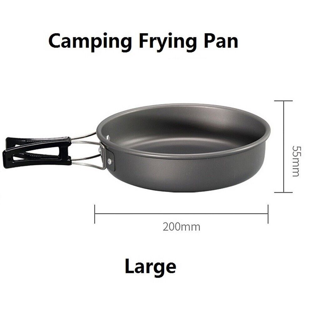 Portable Outdoor Camping Pan Cookware Backpacking Hiking Cooking Pot ...