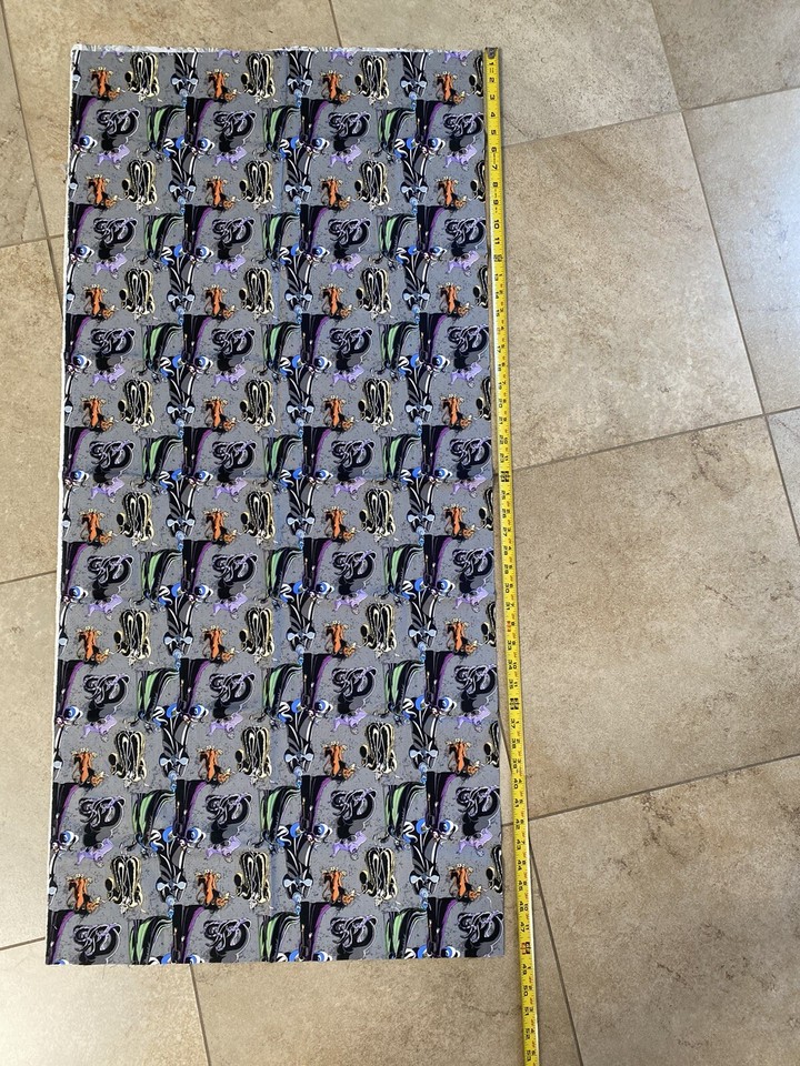Disney Villian Fabric Creulla Scar Ursula Evil Queen 43x47 Cartoon ...