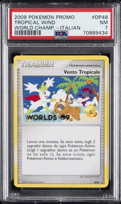 2009 POKEMON WORLD CHAMPIONSHIPS PROMO ITALIAN #DP48 TROPICAL WIND PSA ...