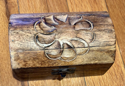 Keepsake Box Treasure Chest Trinket Holder Lock Box | eBay