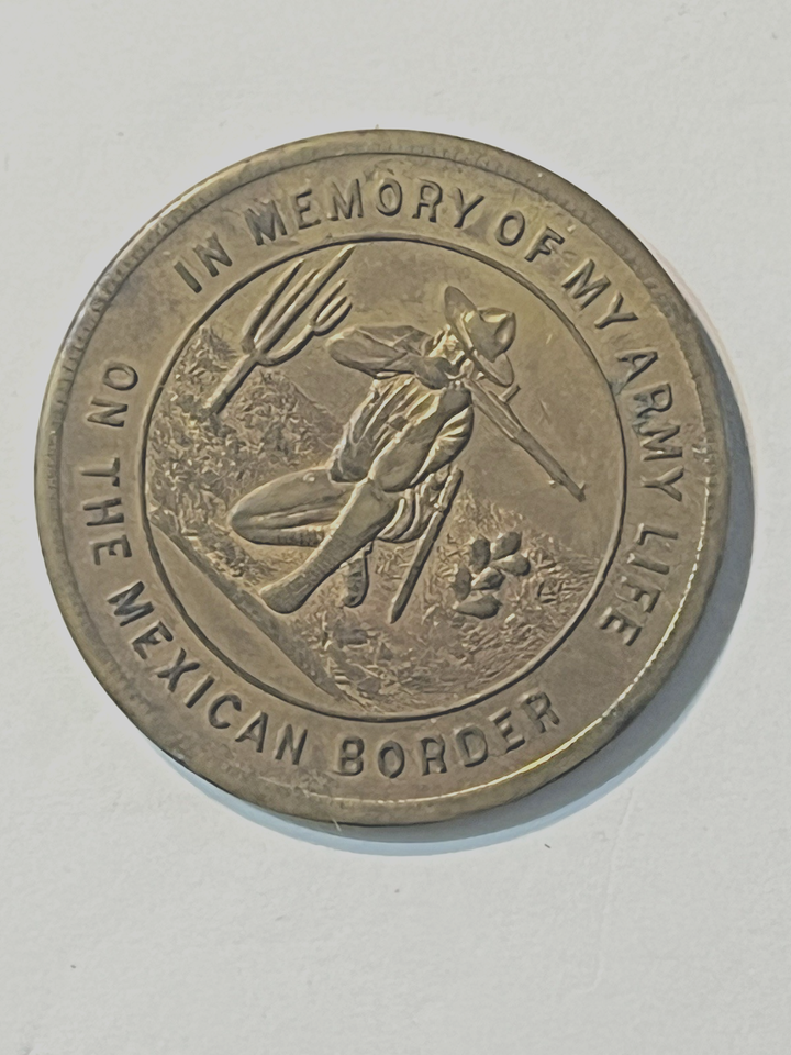 Medallion-Token Eagle Memory of Army Life Mexican Border | eBay