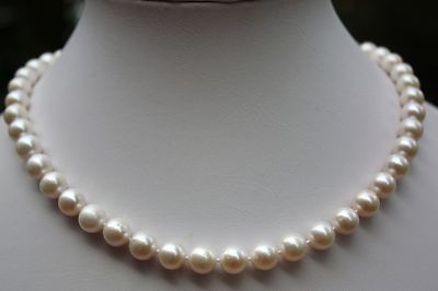 AB 45 cm Natürliche Zucht Süßwasser Perlen Schmuck Halskette ...