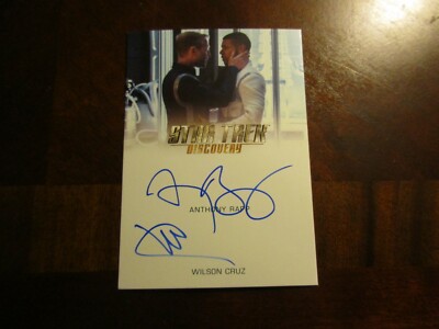 Star Trek Discovery Season 1 Anthony Rapp & Wilson Cruz Dual Autograph ...