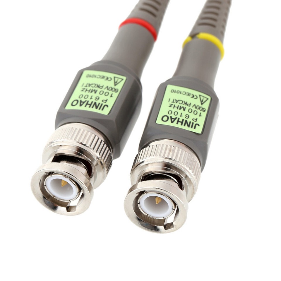 2pcs P6100 BNC Oscilloscope Probe Kit 100MHz 1X 10X Scope Analyzer Clip ...