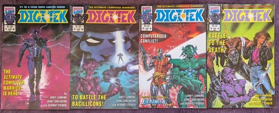 Digitek #1, 2, 3, 4 Marvel Comics UK 1992 Mini-Series Direct Edition VF ...