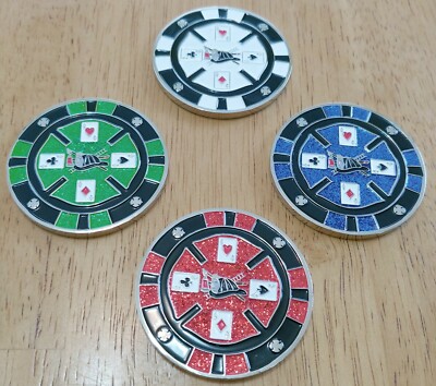 Firefighter Poker Chip Challenge Coin - COMPLETE FOUR COIN SET | eBay