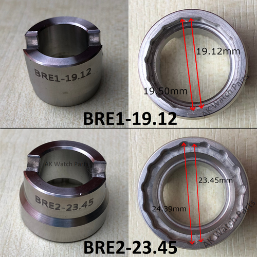 IN 15 SIZES S/S Watch Back Case Opener Die For Breitling Removal Tool ...