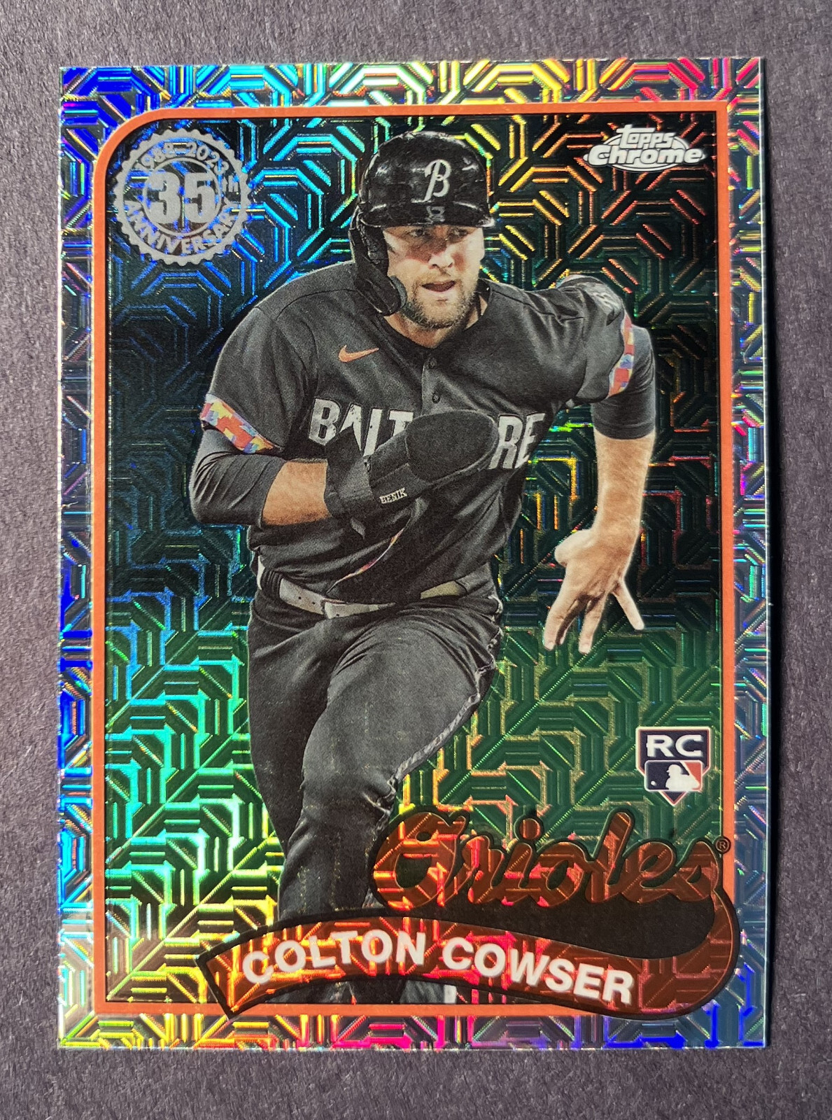 Colton Cowser 2024 Topps Chrome Series 1 T89C-70 Silver Pack Mojo RC ...