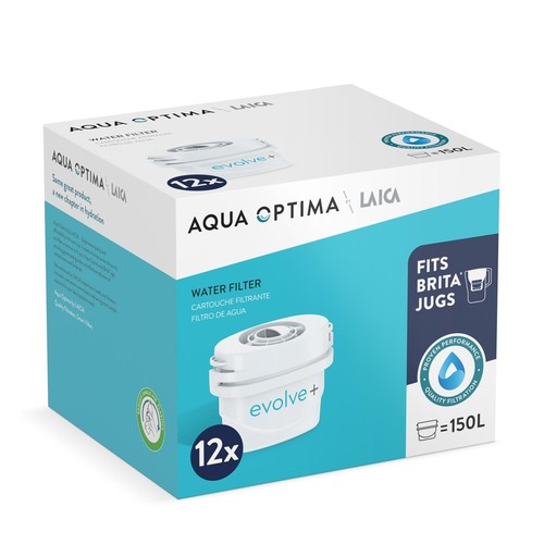 Aqua Optima Evolve+ Water Filter Cartridge Set - 12 Pack (EPS214) for ...