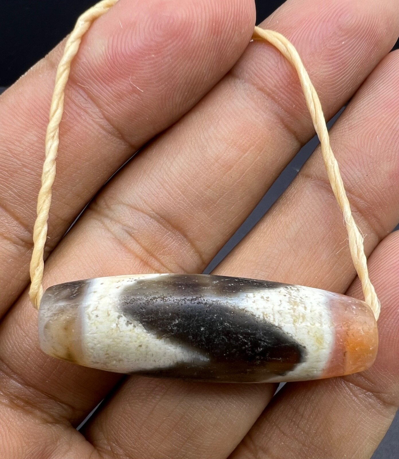 Beautiful Old Natural Agate Unique Central Asian Beads Top Tiger Chung ...