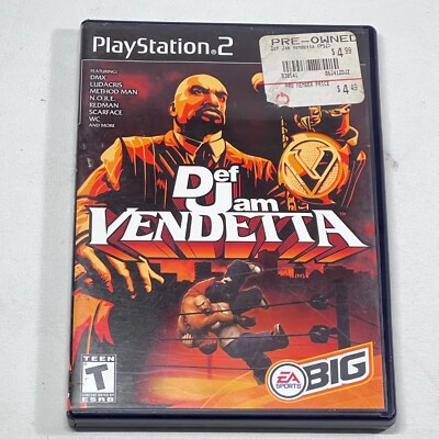 Def Jam Vendetta PS2 Playstation 2 CIB Complete Black Label Used ...