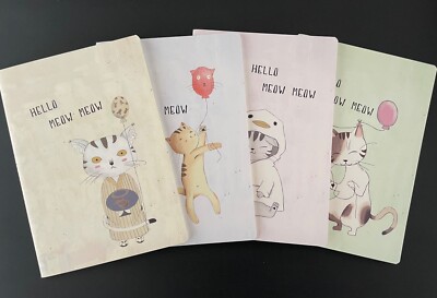 Cute Cat Notebook Book Stationery Planner School Office Supplies | eBay