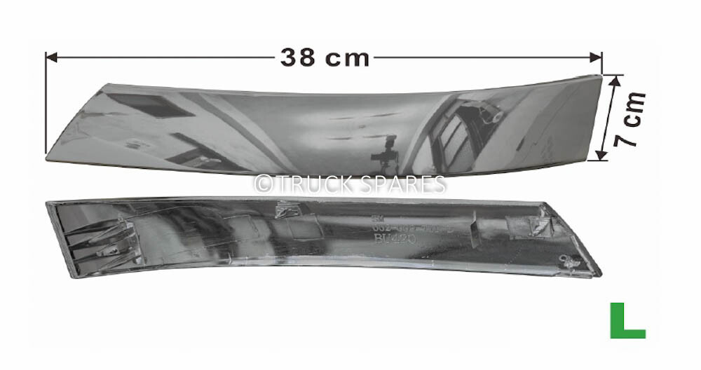 CHROME FRONT PANEL GARNISH ~ LH (PASSENGER) FOR TOYOTA DYNA (2003-2011 ...