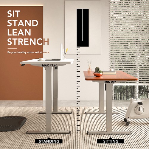 FlexiSpot DIY Adjustable Desk Frame Single Motor Electric Base Standing Desk | eBay