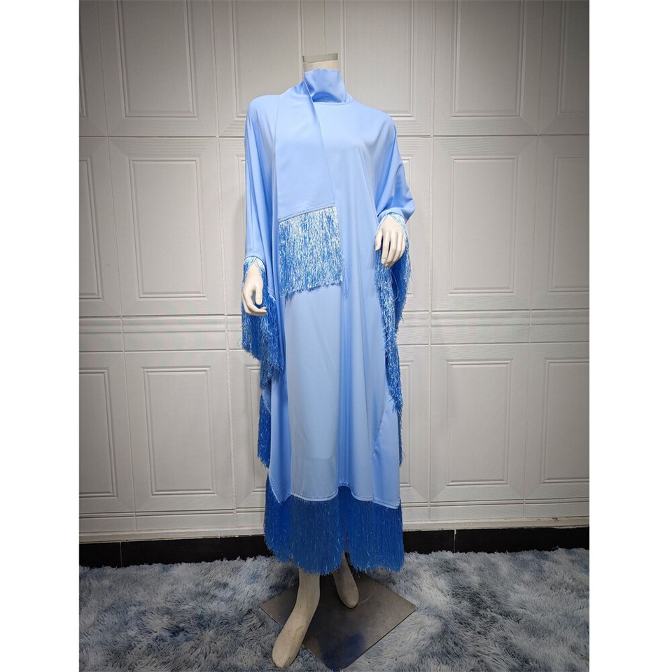Dubai Abaya Women Oversize Muslim Bat Sleeve Maxi Dress Islamic ...