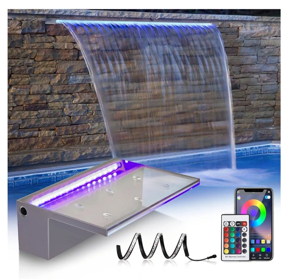 Waterfall Lighting Around Pools Pool Lighting Ideas: 10 Ways To