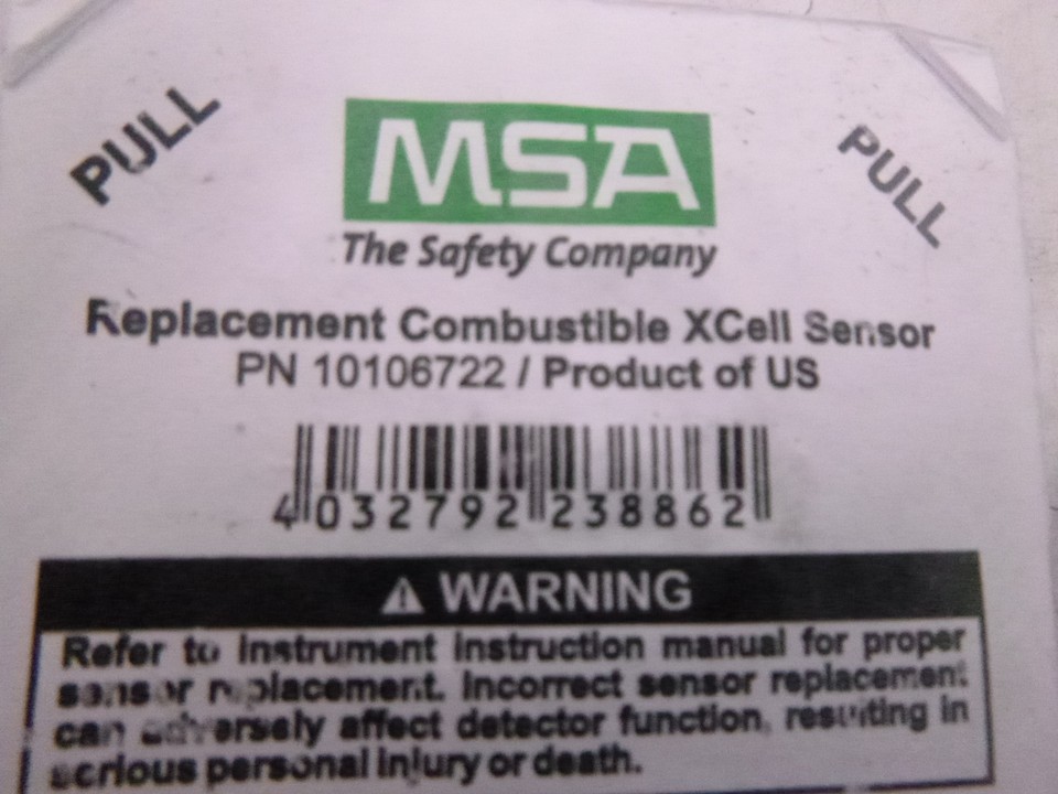 MSA Replacement Combustible XCel Sensor 10106722 4032792238862| eBay