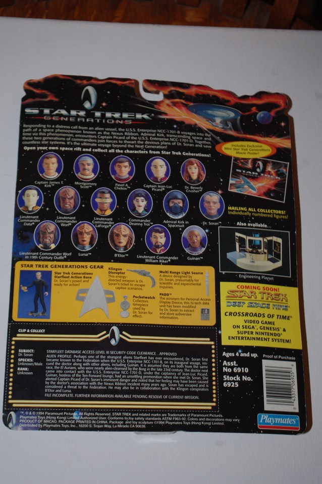 Dr. Soran-Star Trek Generations Movie-MOC | eBay