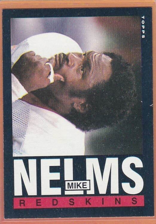 1985 TOPPS FOOTBALL MIKE NELMS #188 REDSKINS EXMT/EXMT+ *88128 | eBay