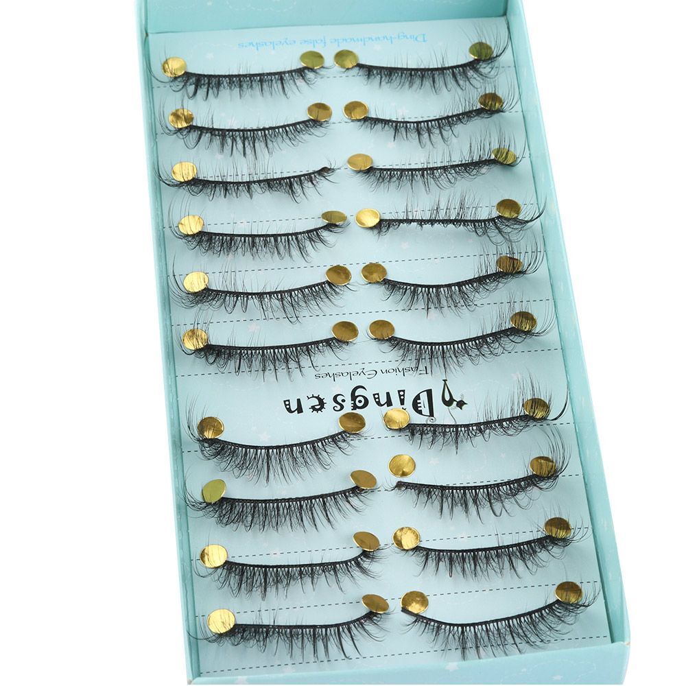 Pure Handmade Extension Tools Fluffy False Eyelashes 3D Faux Soft Mink ...