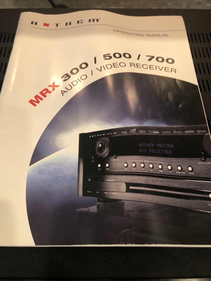 Anthem MRX-700 Receiver 7 Ch 120WPC 3DHD Radio In Anthem Room ...