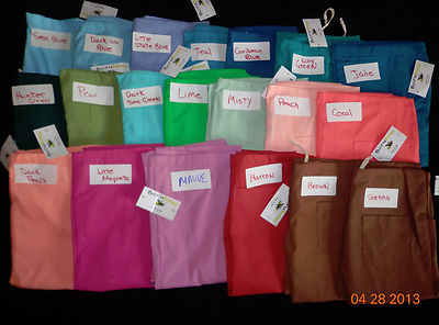 New Scrubeez Women's Drawstring Flare Pants Scrubs Medical Uniform Sz ...