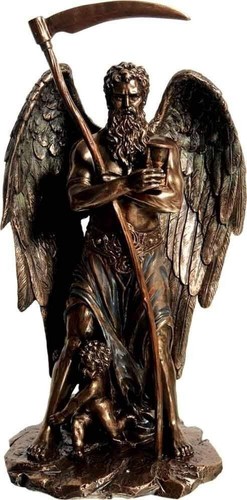 Chronos: Greek God of Time (Cold Cast Bronze & Resin Statue 27.5cm/10.8 ...