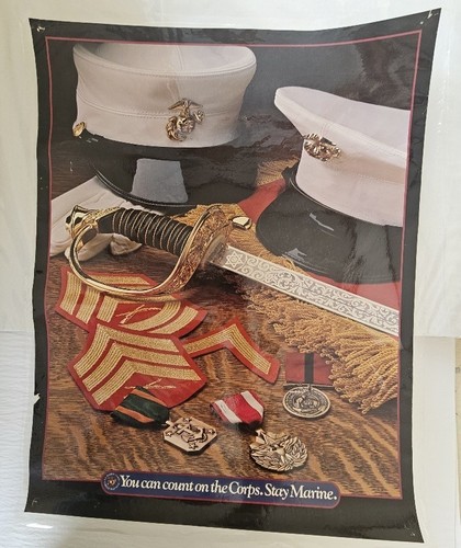 MARINE CORPS RECRUITING POSTER - YOU CAN COUNT ON THE CORPS - STAY ...
