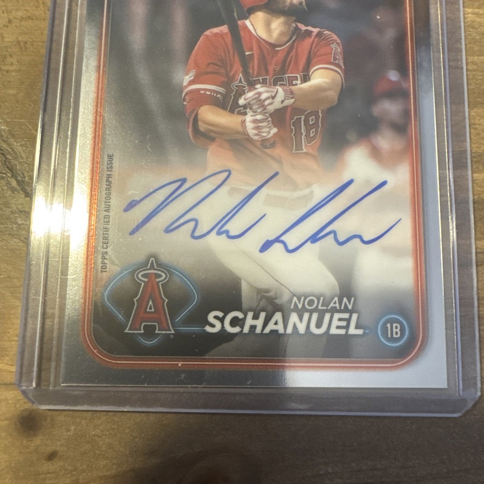 Nolan Schanuel 2024 Topps Chrome RC AUTO Angels Rookie AUTOGRAPH RA-NS ...